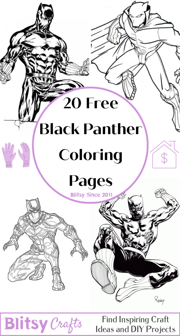 15 Free Black Panther Coloring Pages for Kids and Adults