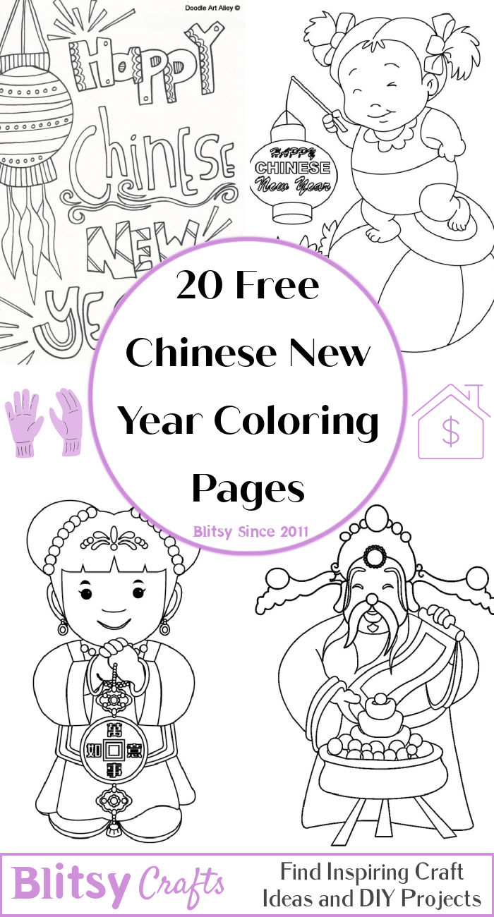 20 Free Chinese New Year Coloring Pages 2024