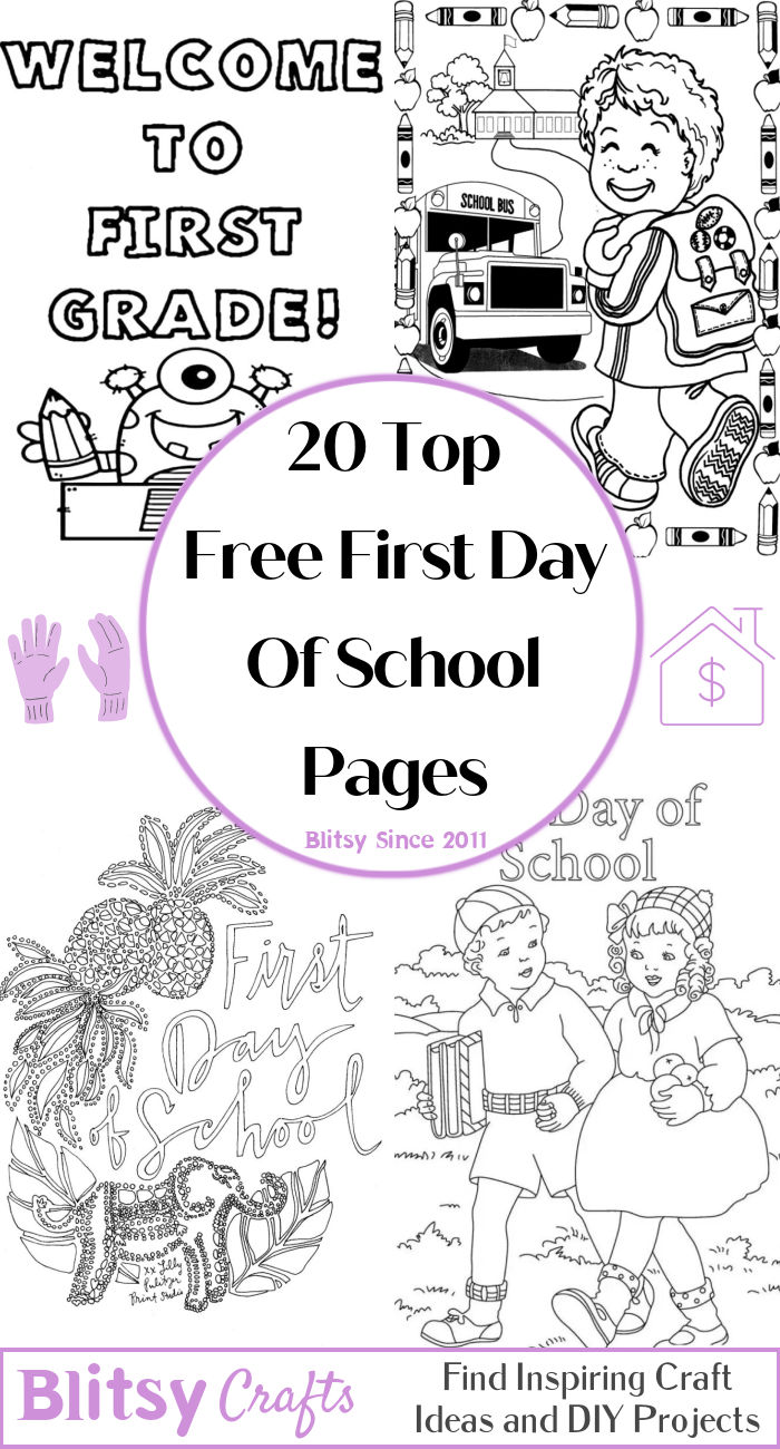 20 Free First Day of School Coloring Pages for Kids