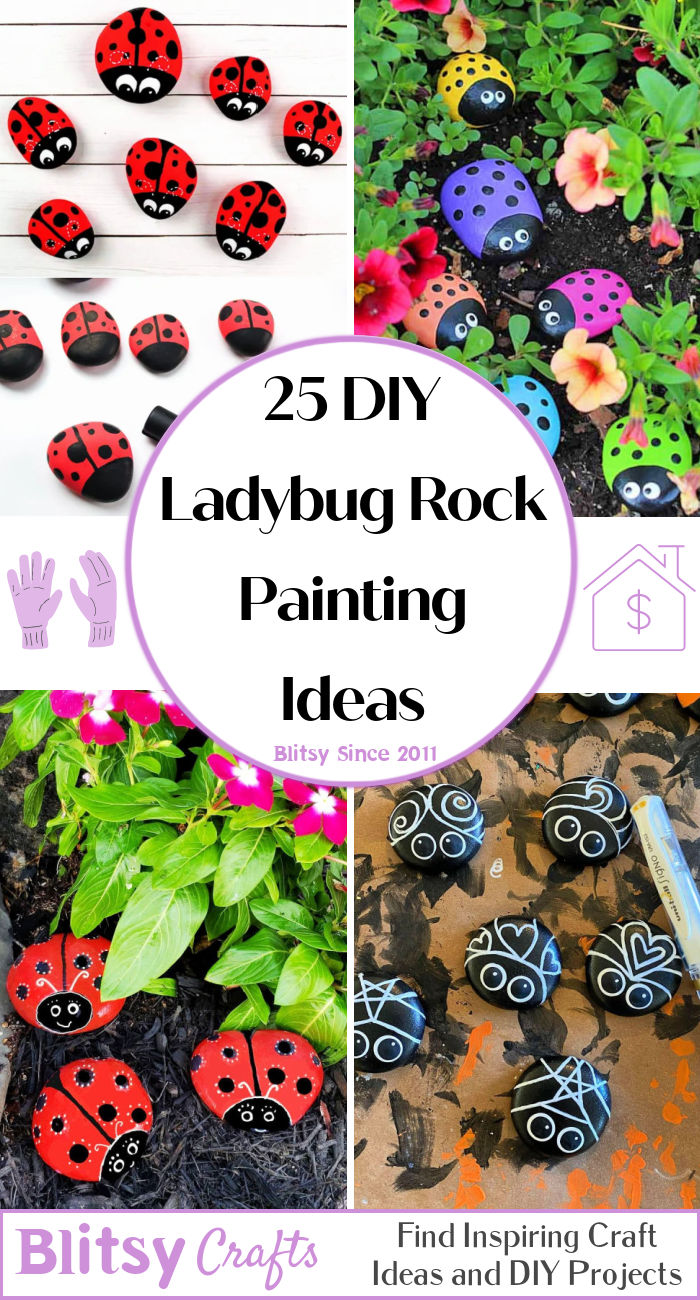 25 Fun and Easy Ladybug Rock Ideas - Blitsy