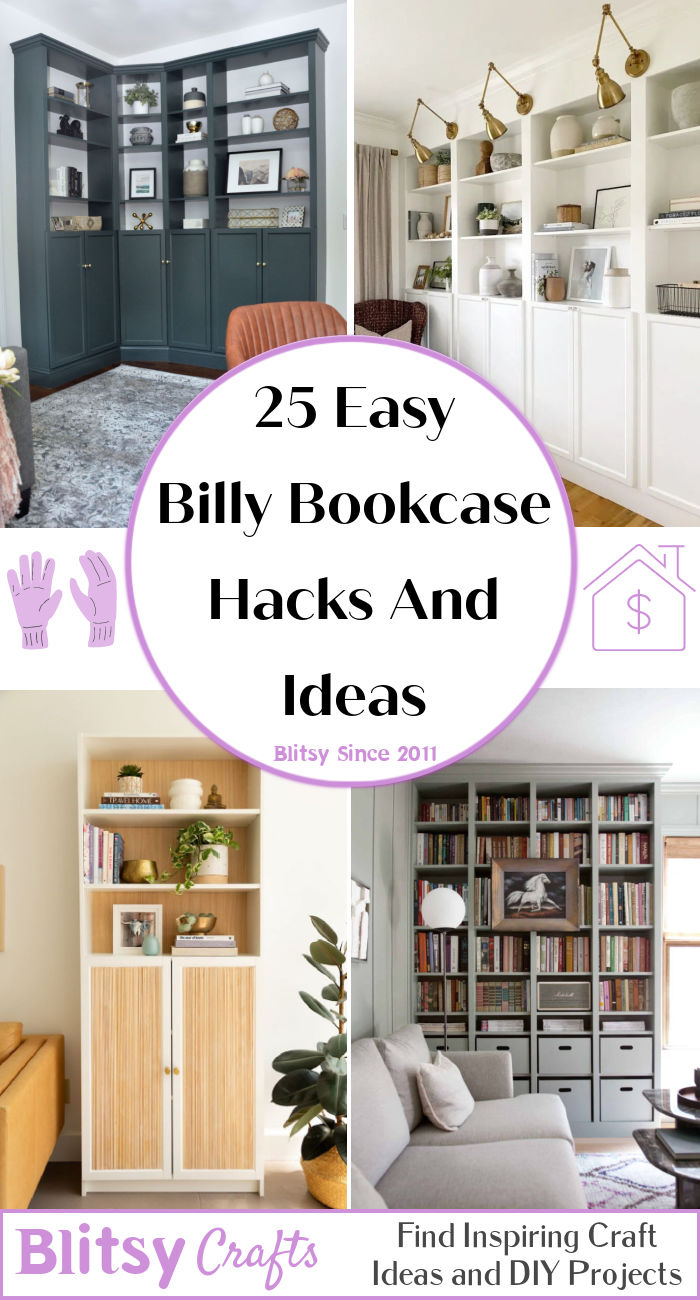 25 Cool IKEA Billy Bookcase Hacks - Blitsy