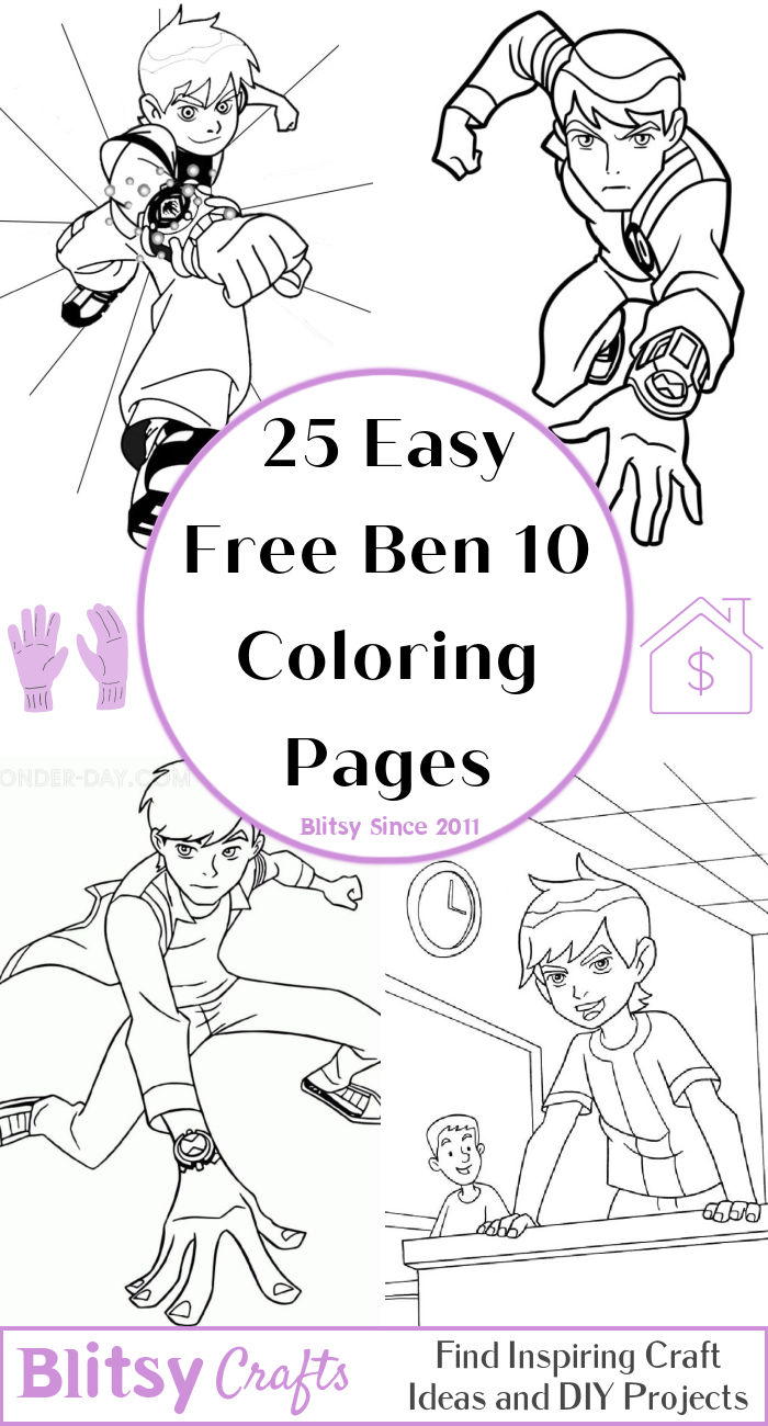 25 Free Ben 10 Coloring Pages for Kids and Adults
