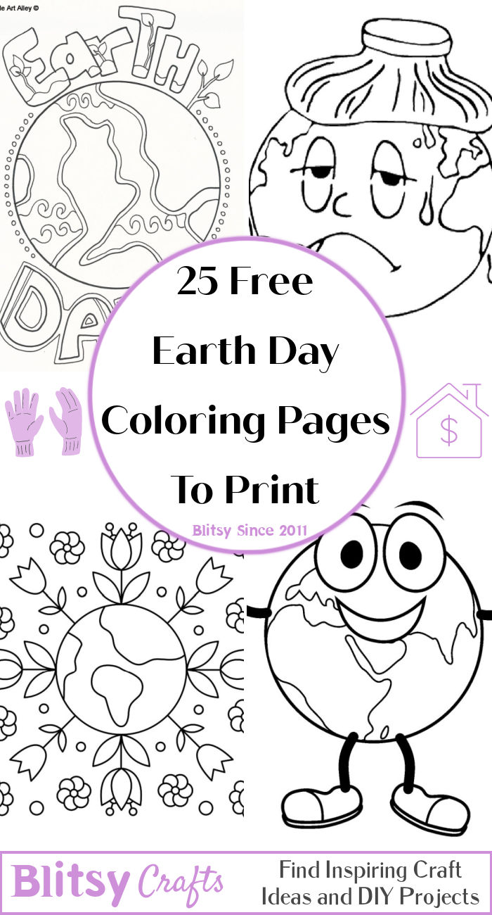 25 Free Earth Day Coloring Pages for Kids and Adults