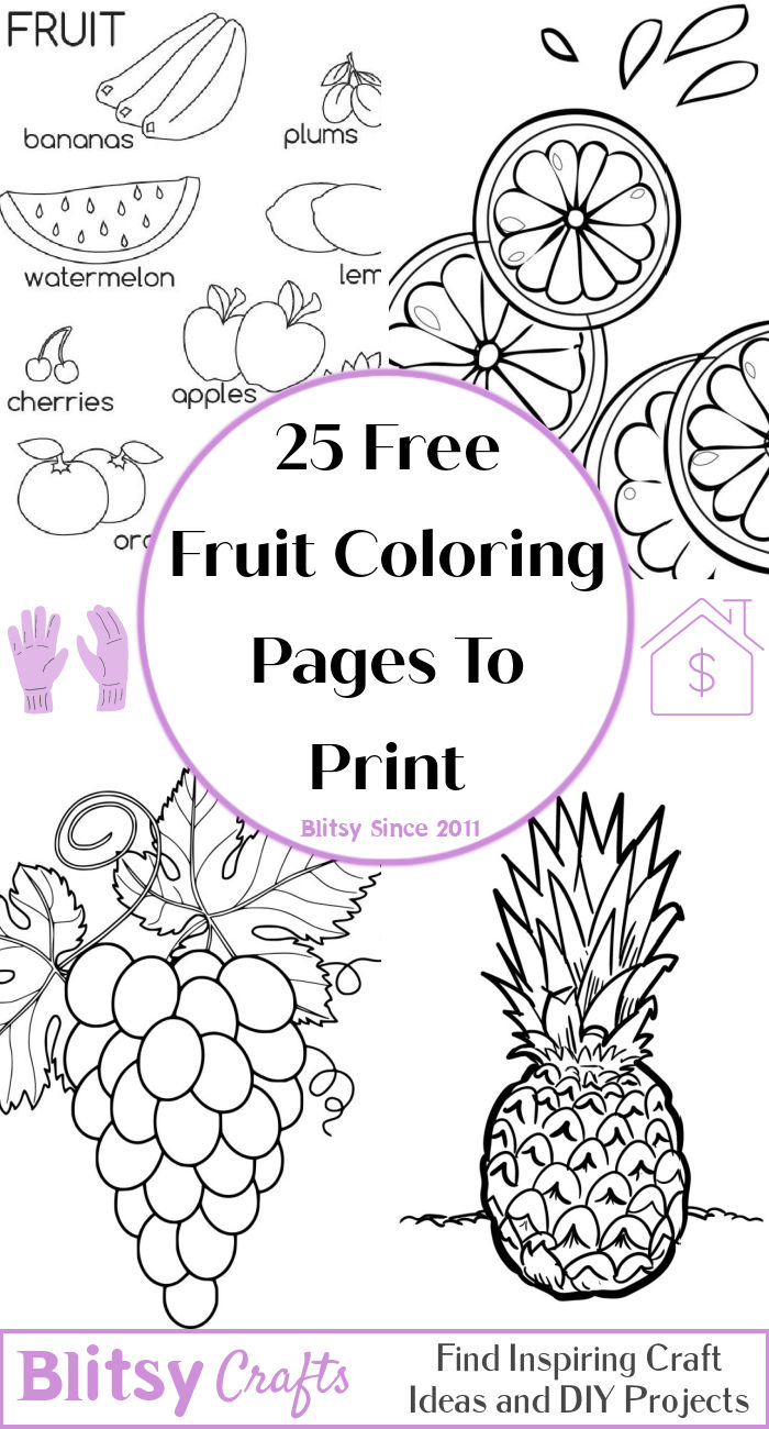 25 Free Fruit Coloring Pages for Kids and Adults