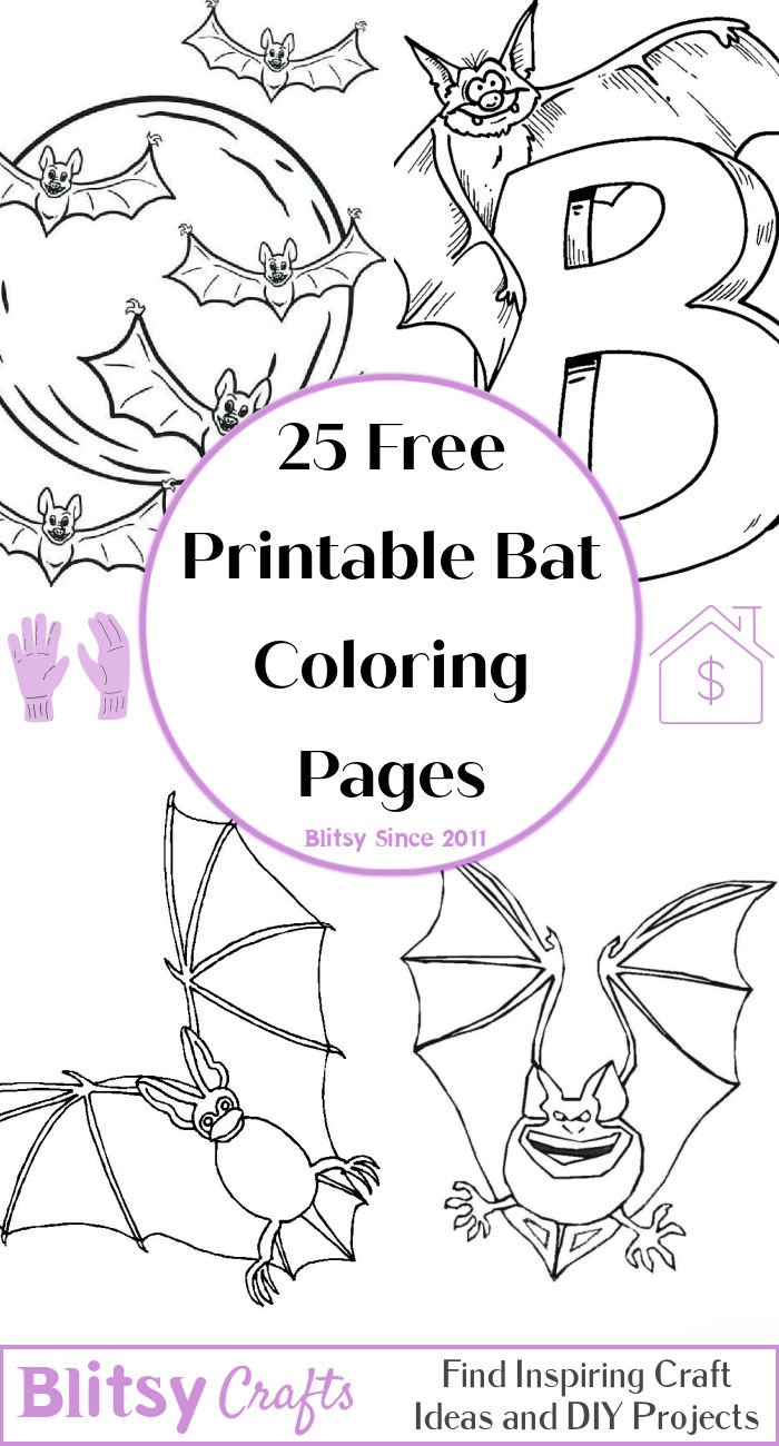 25 Free Bat Coloring Pages for Kids and Adults