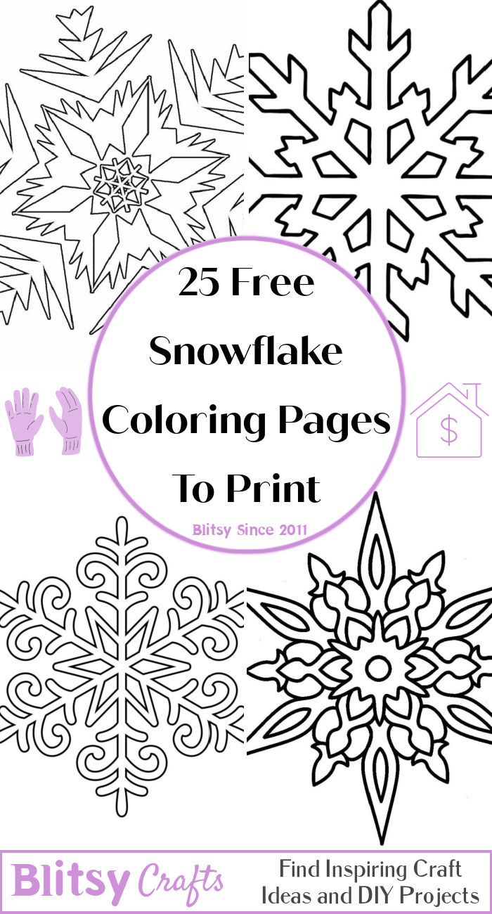 25 Free Snowflake Coloring Pages for Kids and Adults