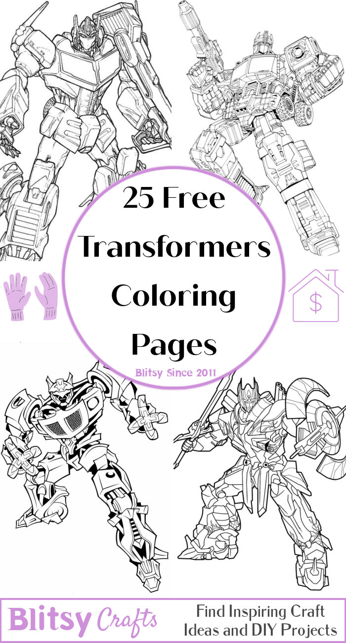 25 Free Transformers Coloring Pages for Kids and Adults