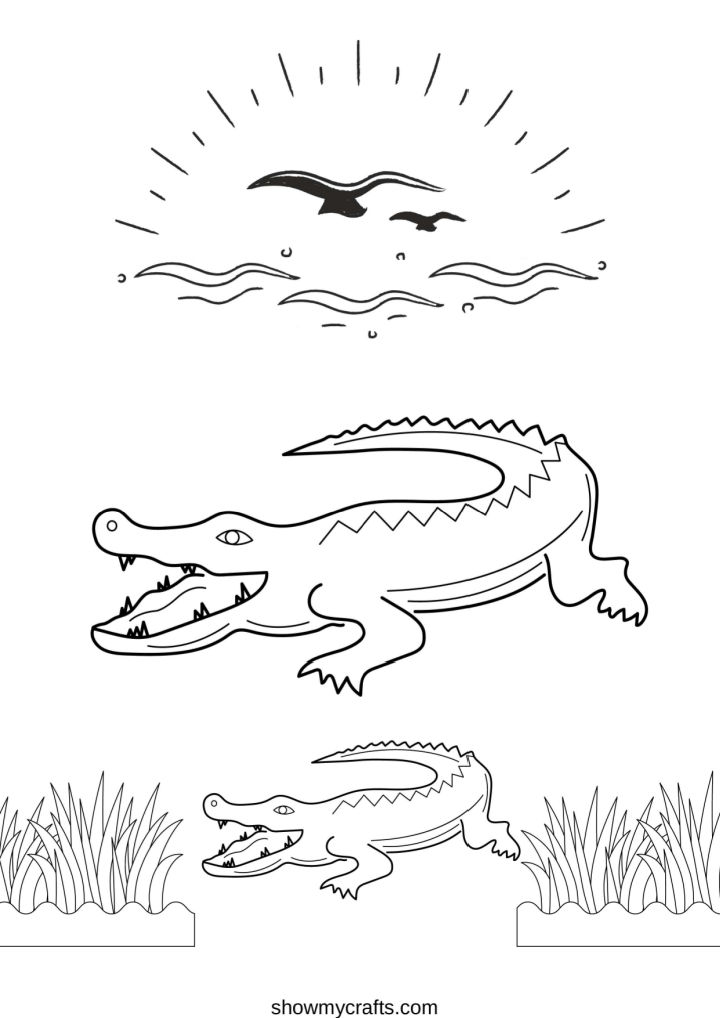 25 Free Alligator Coloring Pages for Kids and Adults