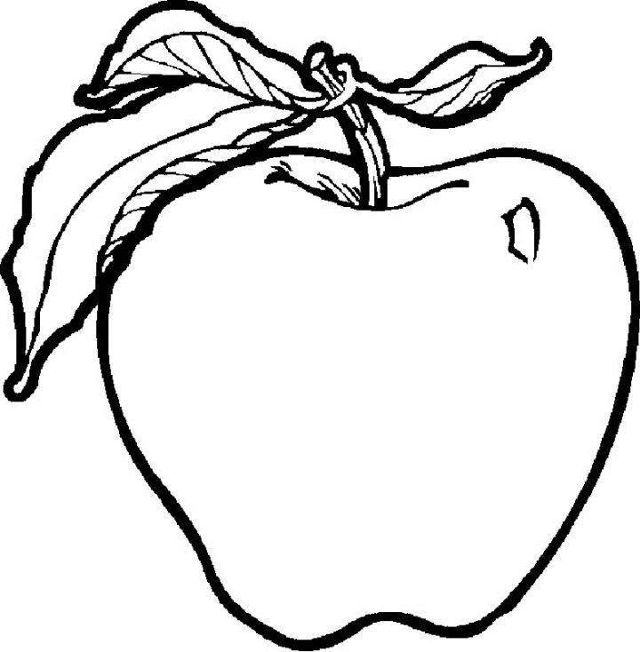 20 Free Apple Coloring Pages for Kids and Adults