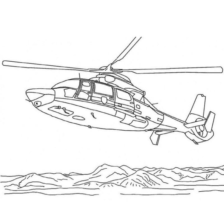 25 Free Helicopter Coloring Pages for Kids and Adults