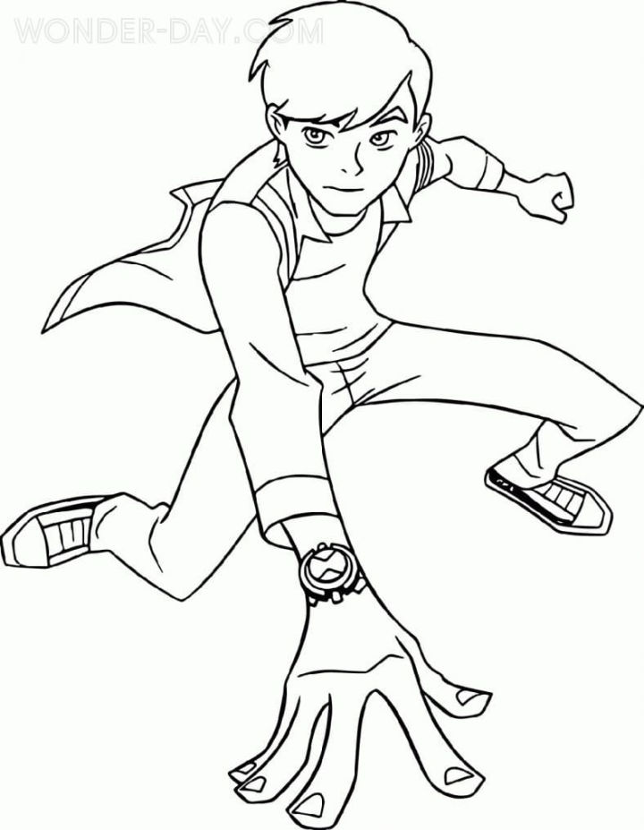25 Free Ben 10 Coloring Pages for Kids and Adults