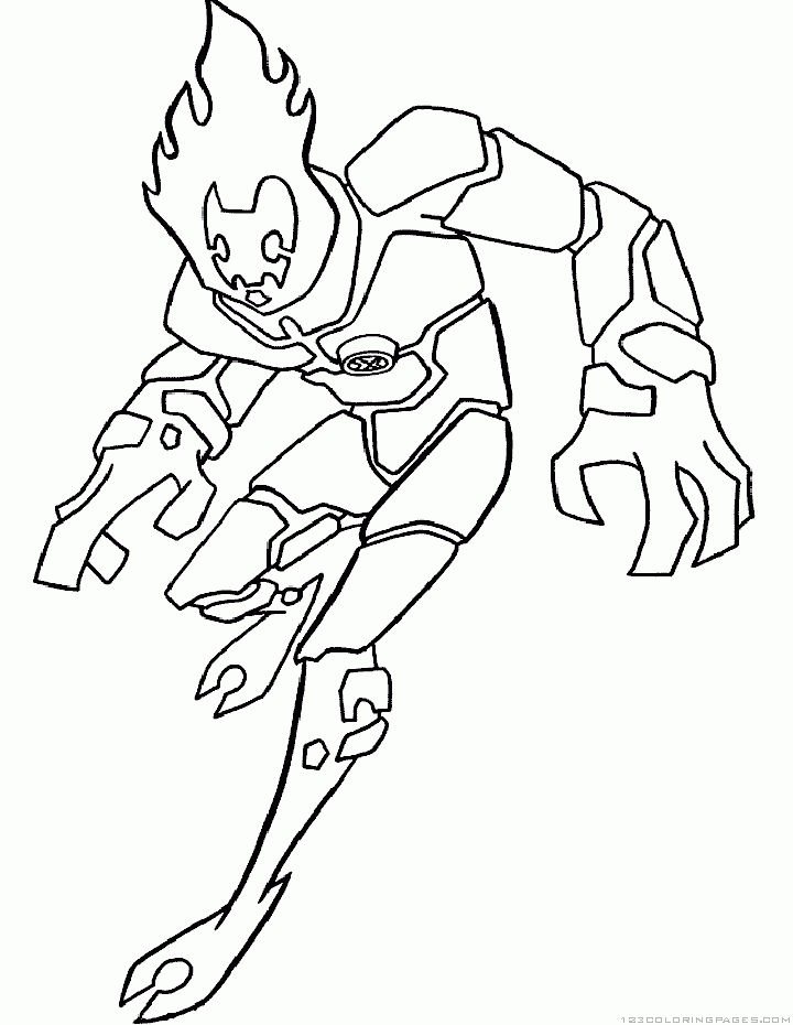 25 Free Ben 10 Coloring Pages for Kids and Adults