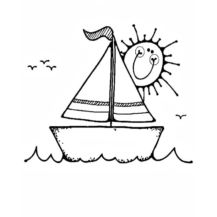 25 Free Boat Coloring Pages for Kids and Adults - Blitsy