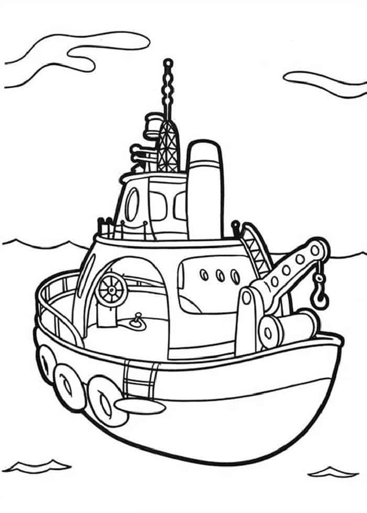 25 Free Boat Coloring Pages for Kids and Adults - Blitsy