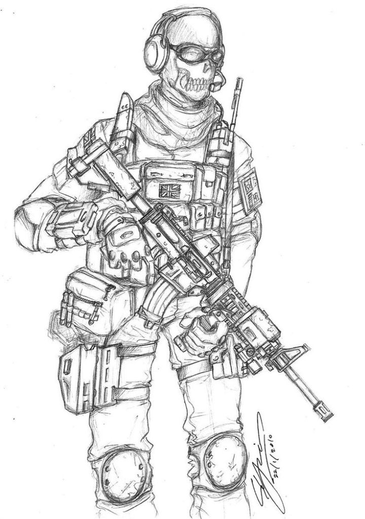 15 Free Call of Duty Coloring Pages for Kids and Adults