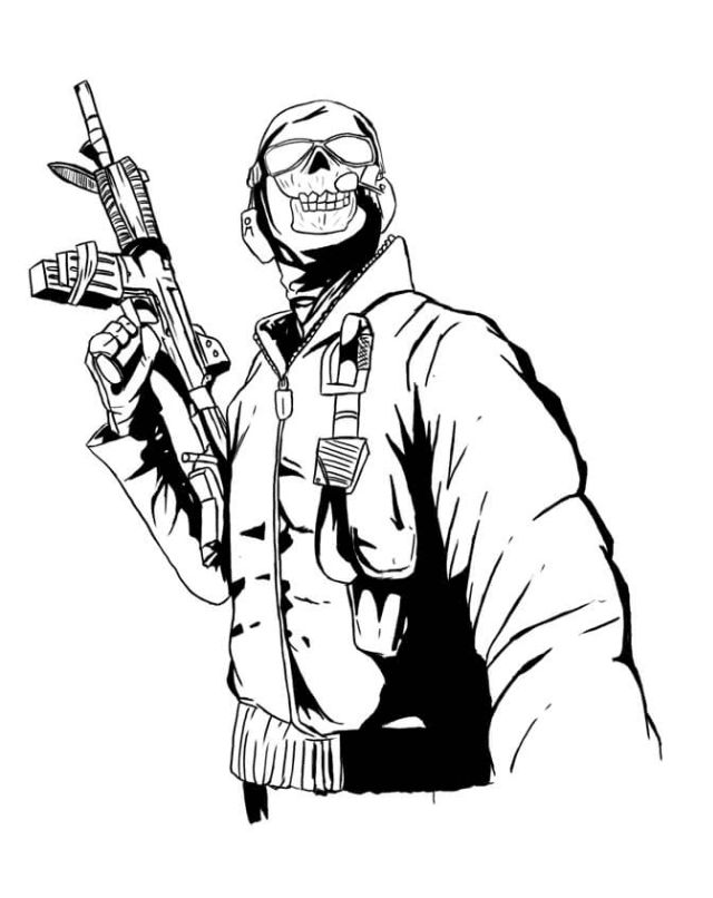 15 Free Call of Duty Coloring Pages for Kids and Adults