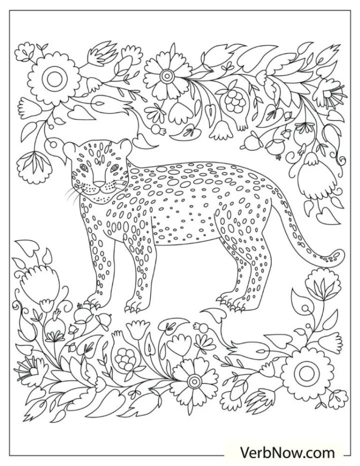 25 Free Cheetah Coloring Pages for Kids and Adults