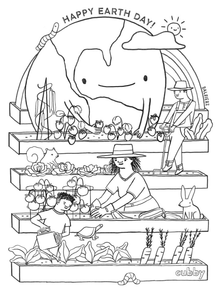 25 Free Earth Day Coloring Pages for Kids and Adults