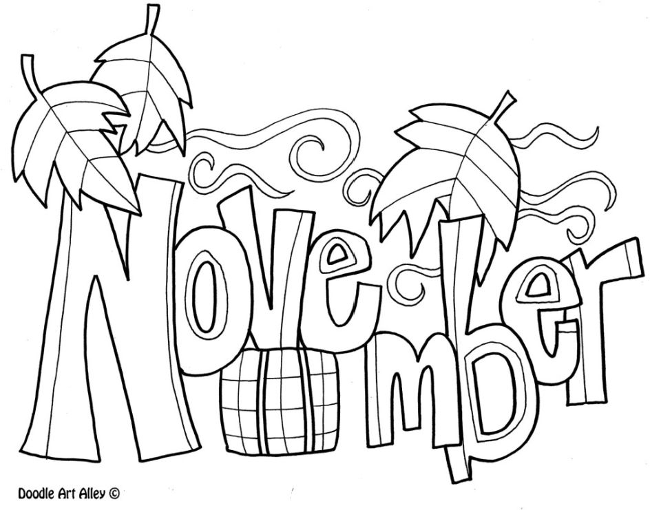 20 Free November Coloring Pages for Kids and Adults