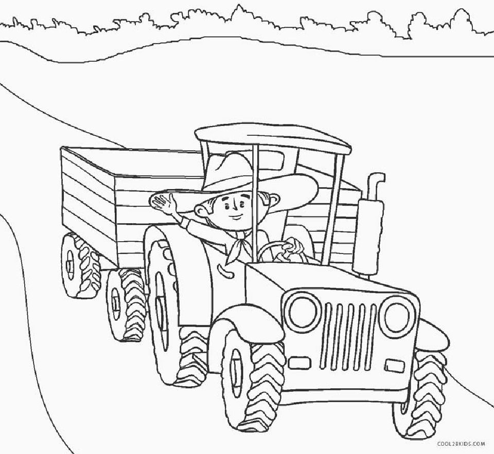 20 Free Tractor Coloring Pages for Kids and Adults - Blitsy