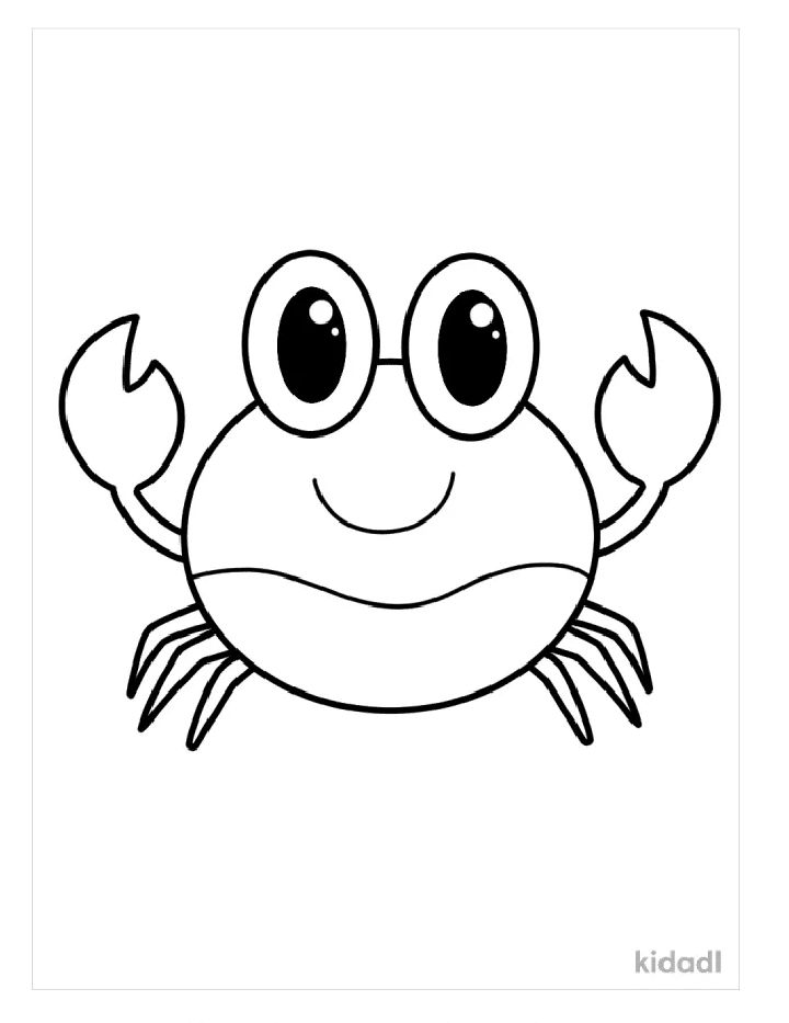 25 Free Crab Coloring Pages for Kids and Adults - Blitsy