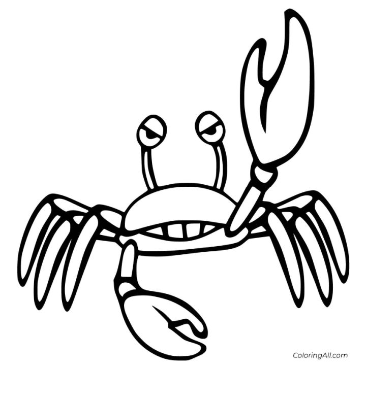 25 Free Crab Coloring Pages for Kids and Adults - Blitsy