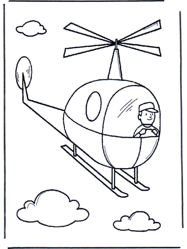 25 Free Helicopter Coloring Pages for Kids and Adults