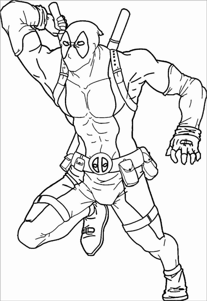 20 Free Deadpool Coloring Pages for Kids and Adults