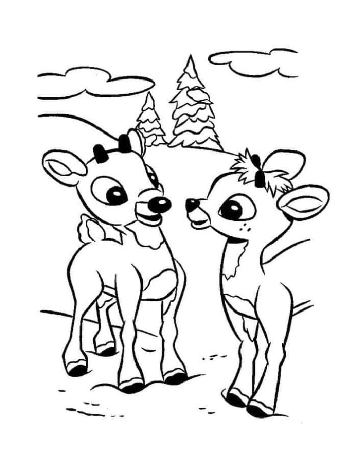 25 Free Printable Deer Coloring Pages for Kids - Blitsy