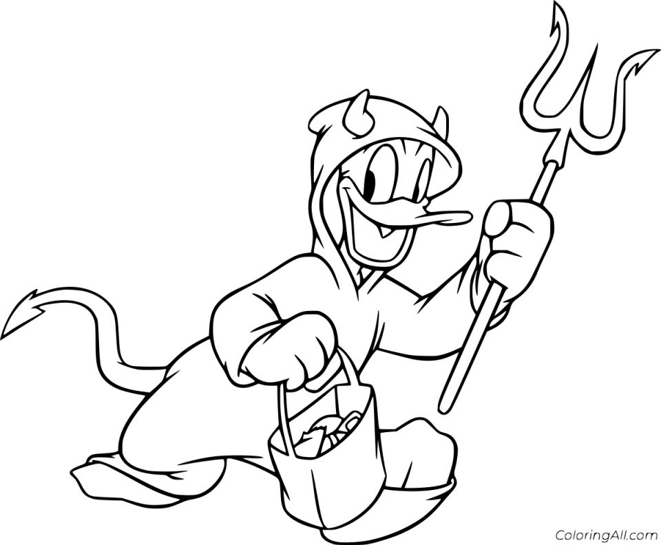 25 Free Disney Halloween Coloring Pages for Kids and Adults