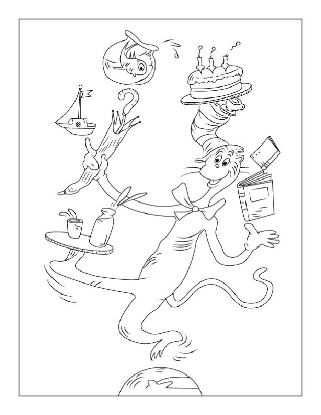 20 Free Dr. Seuss Coloring Pages for Kids and Adults