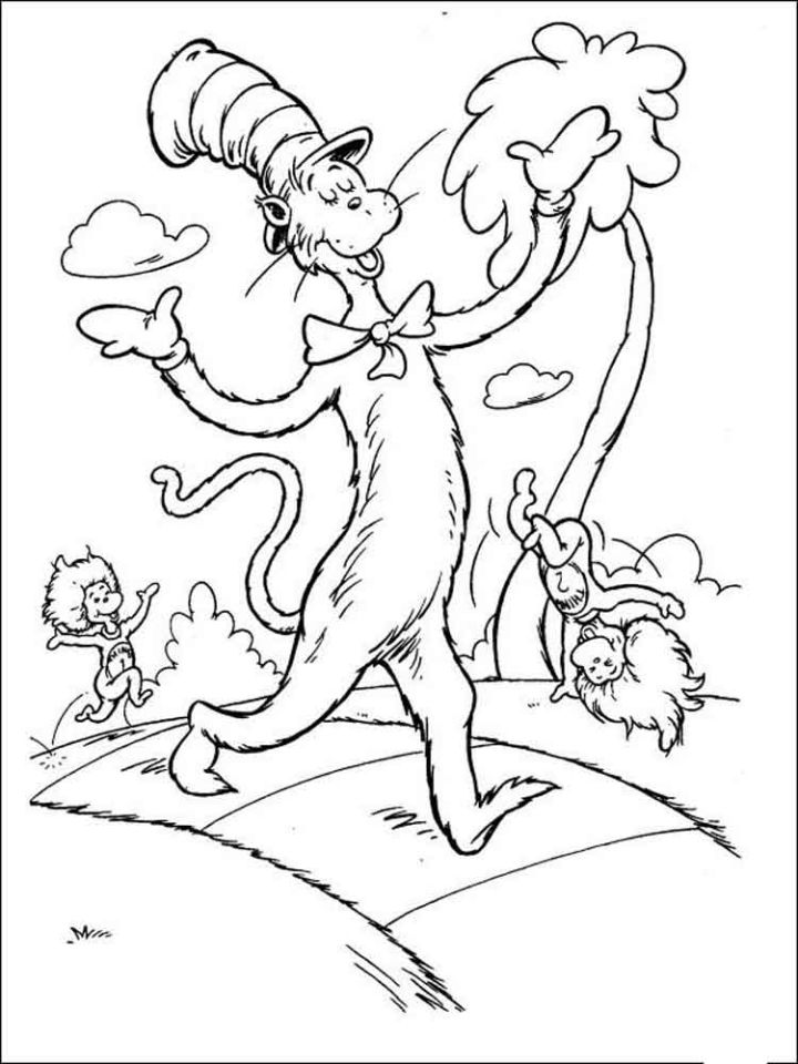 20 Free Dr. Seuss Coloring Pages for Kids and Adults