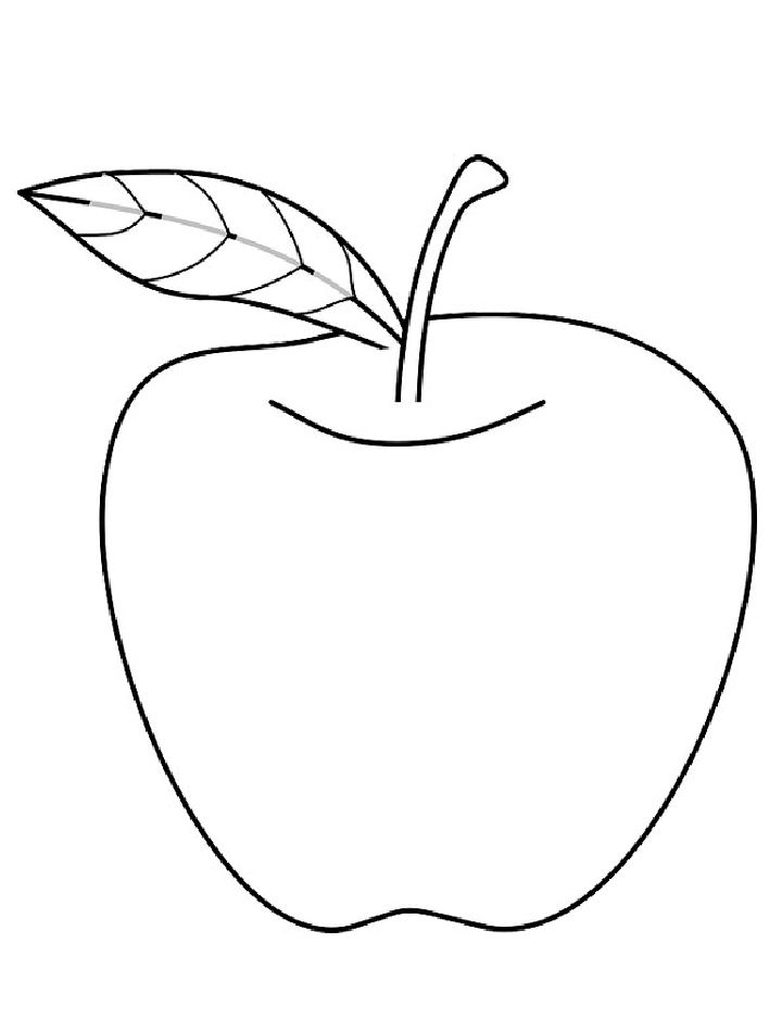 20 Free Apple Coloring Pages for Kids and Adults
