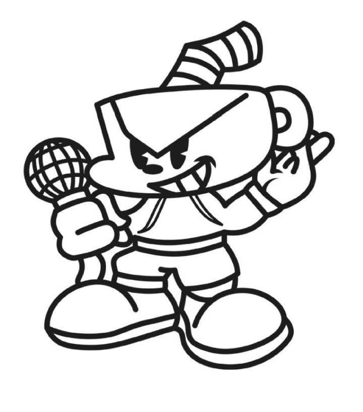 20 Free Cuphead Coloring Pages for Kids and Adults