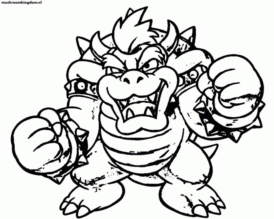20 Free Bowser Coloring Pages for Kids and Adults