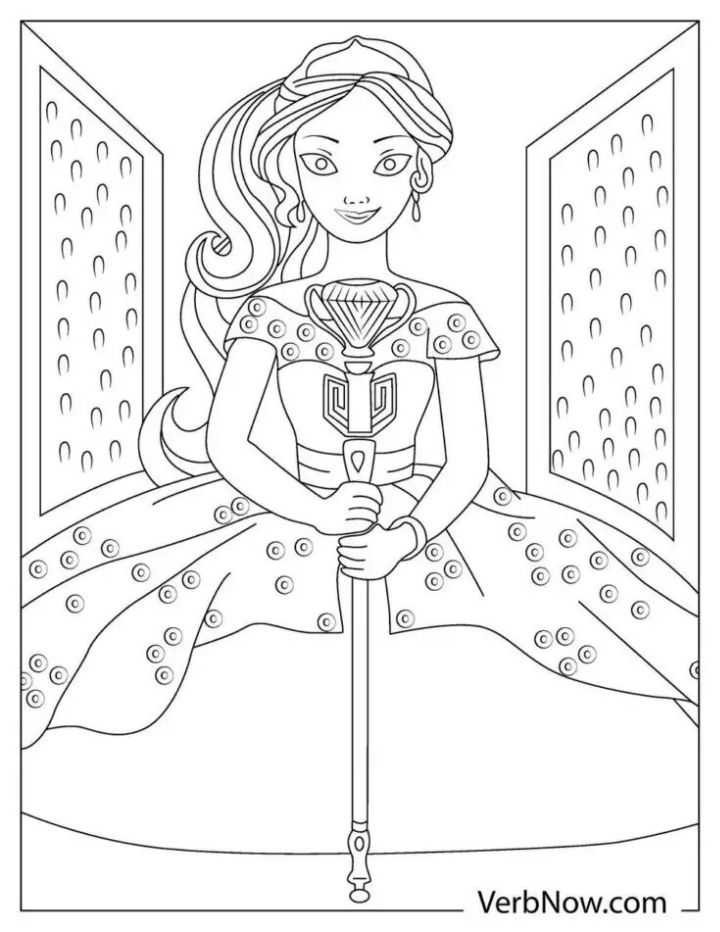 20 Free Elena of Avalor Coloring Pages for Kids and Adults