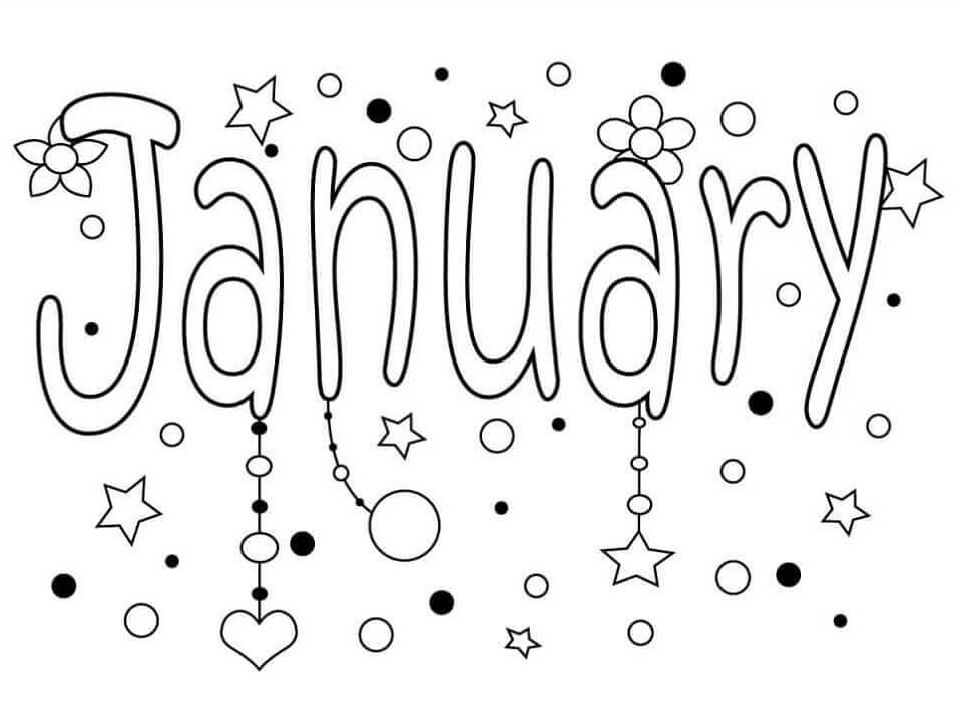 20 Free January Coloring Pages for Kids and Adults