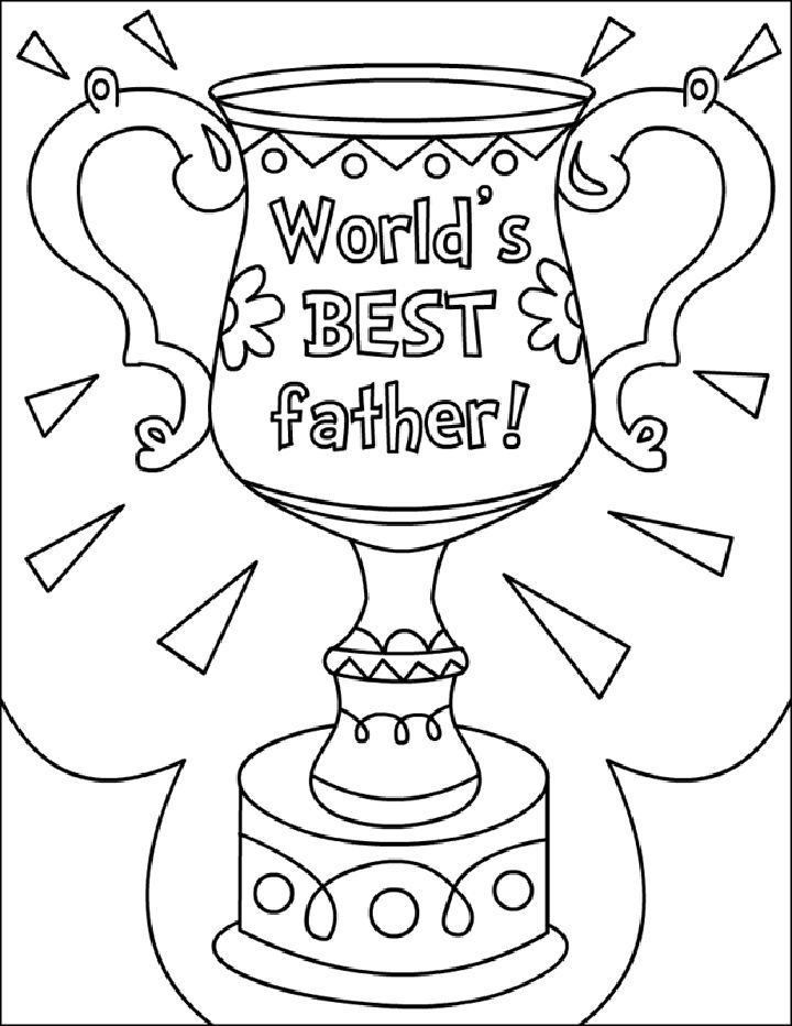 25 Free Father's Day Coloring Pages for Kids and Adults