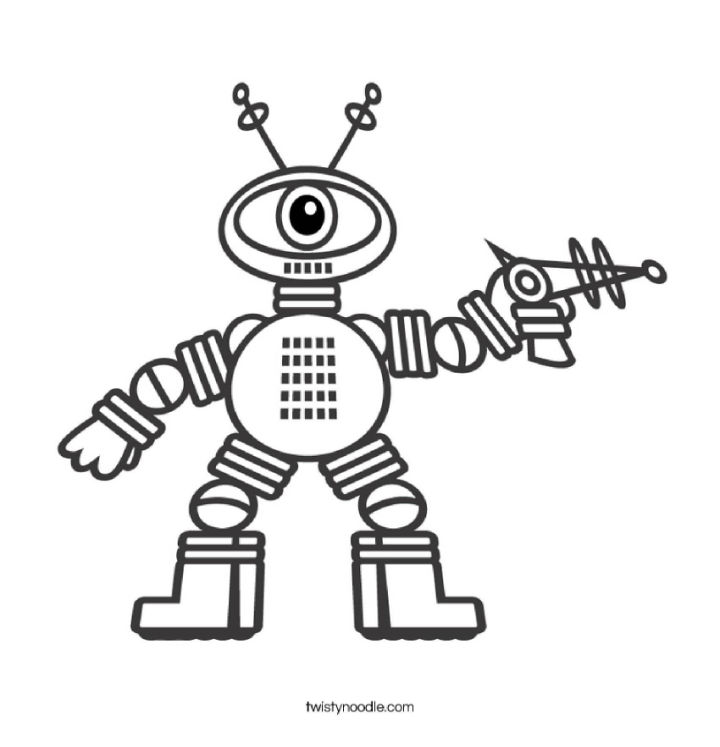 25 Free Robot Coloring Pages for Kids and Adults