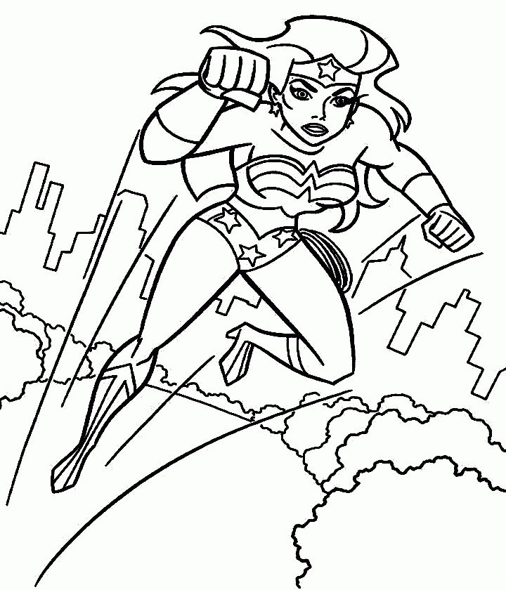 25 Free Wonder Woman Coloring Pages for Kids and Adults