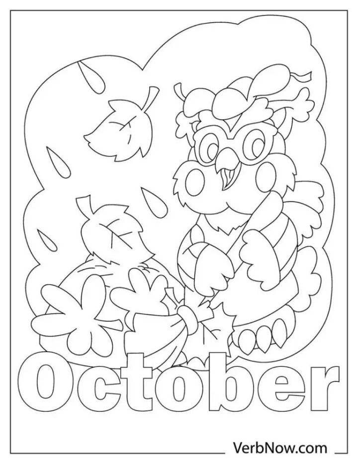 20 Free October Coloring Pages for Kids and Adults