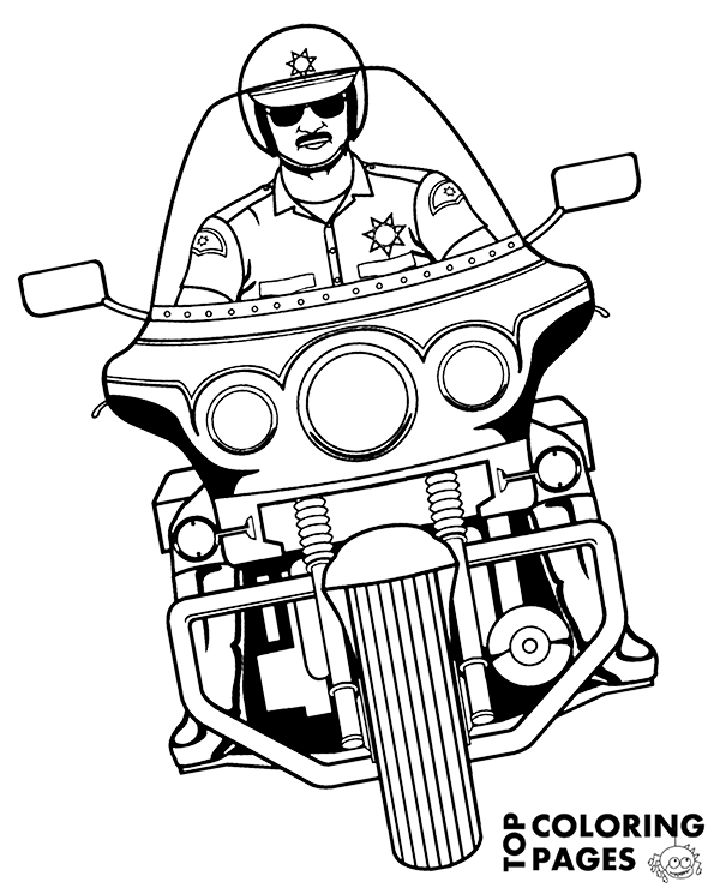 25 Free Motorcycle Coloring Pages for Kids and Adults