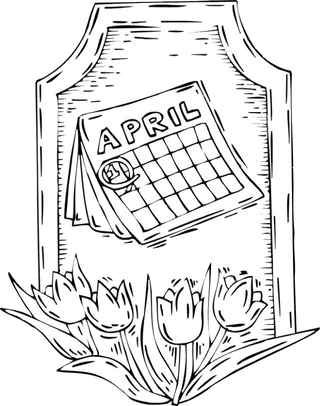 20 Free April Coloring Pages for Kids and Adults - Blitsy