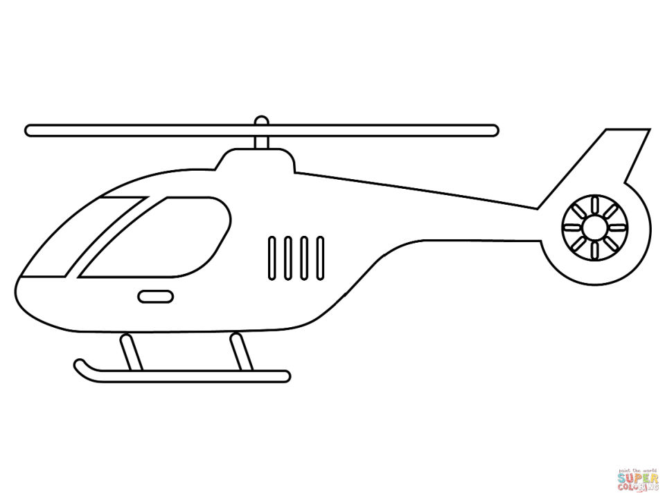 25 Free Helicopter Coloring Pages for Kids and Adults