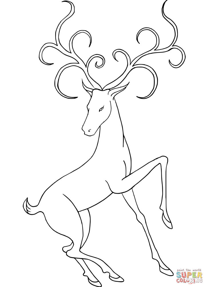 25 Free Printable Deer Coloring Pages for Kids - Blitsy