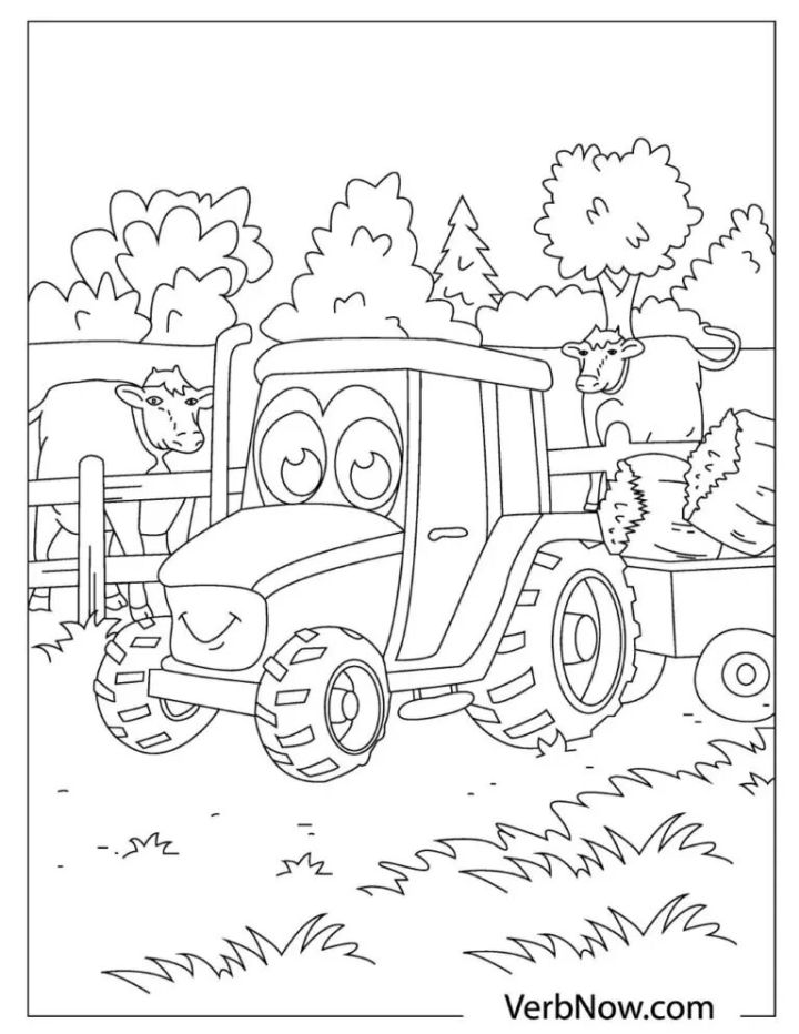 20 Free Tractor Coloring Pages for Kids and Adults - Blitsy