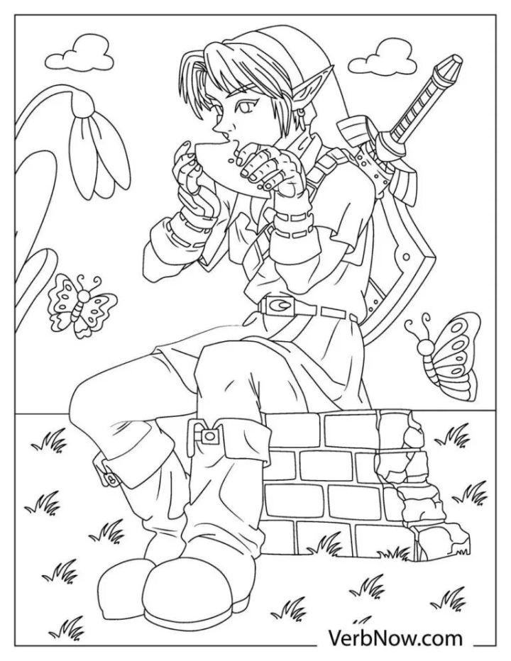 20 Free Zelda Coloring Pages for Kids and Adults
