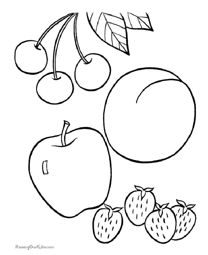 25 Free Fruit Coloring Pages for Kids and Adults