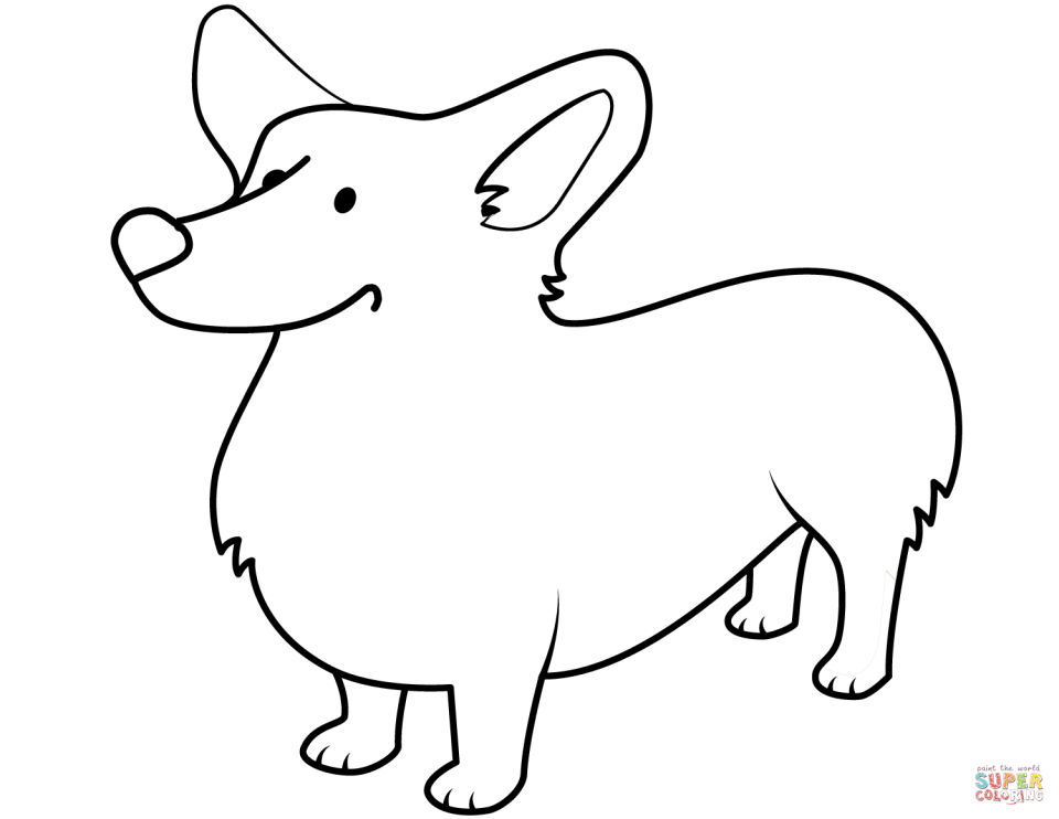 20 Cute Corgi Coloring Pages (Free Printable) - Blitsy
