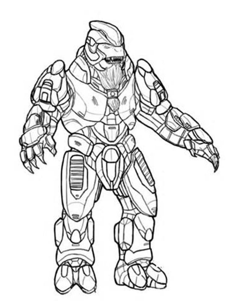 20 Free Halo Coloring Pages for Kids and Adults